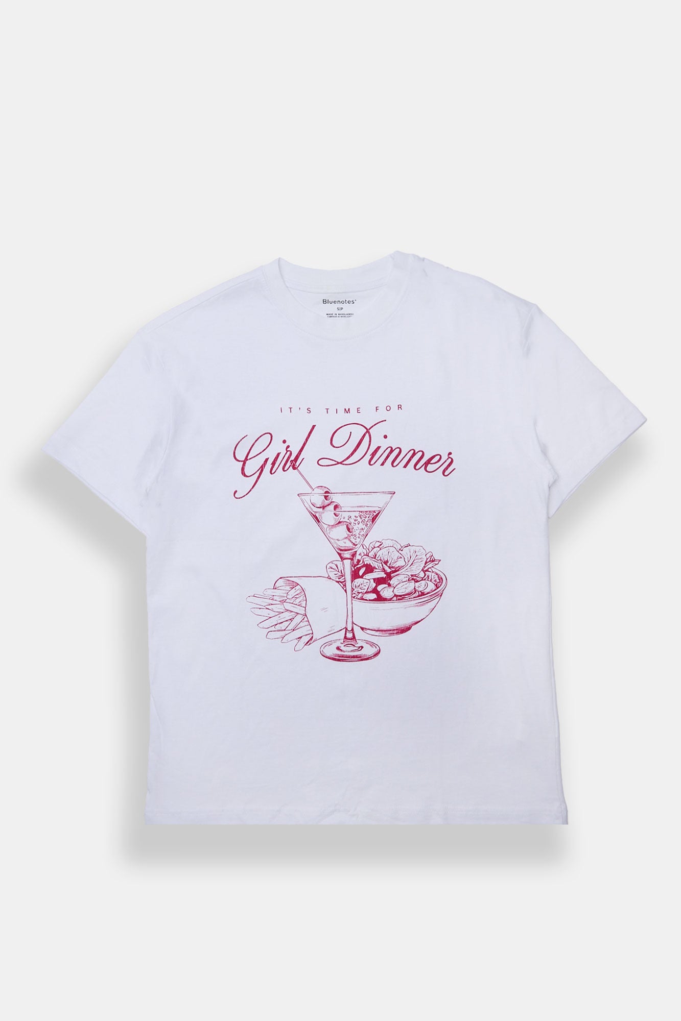 It's Time For Girl Dinner Graphic Boyfriend Tee – Bluenotes
