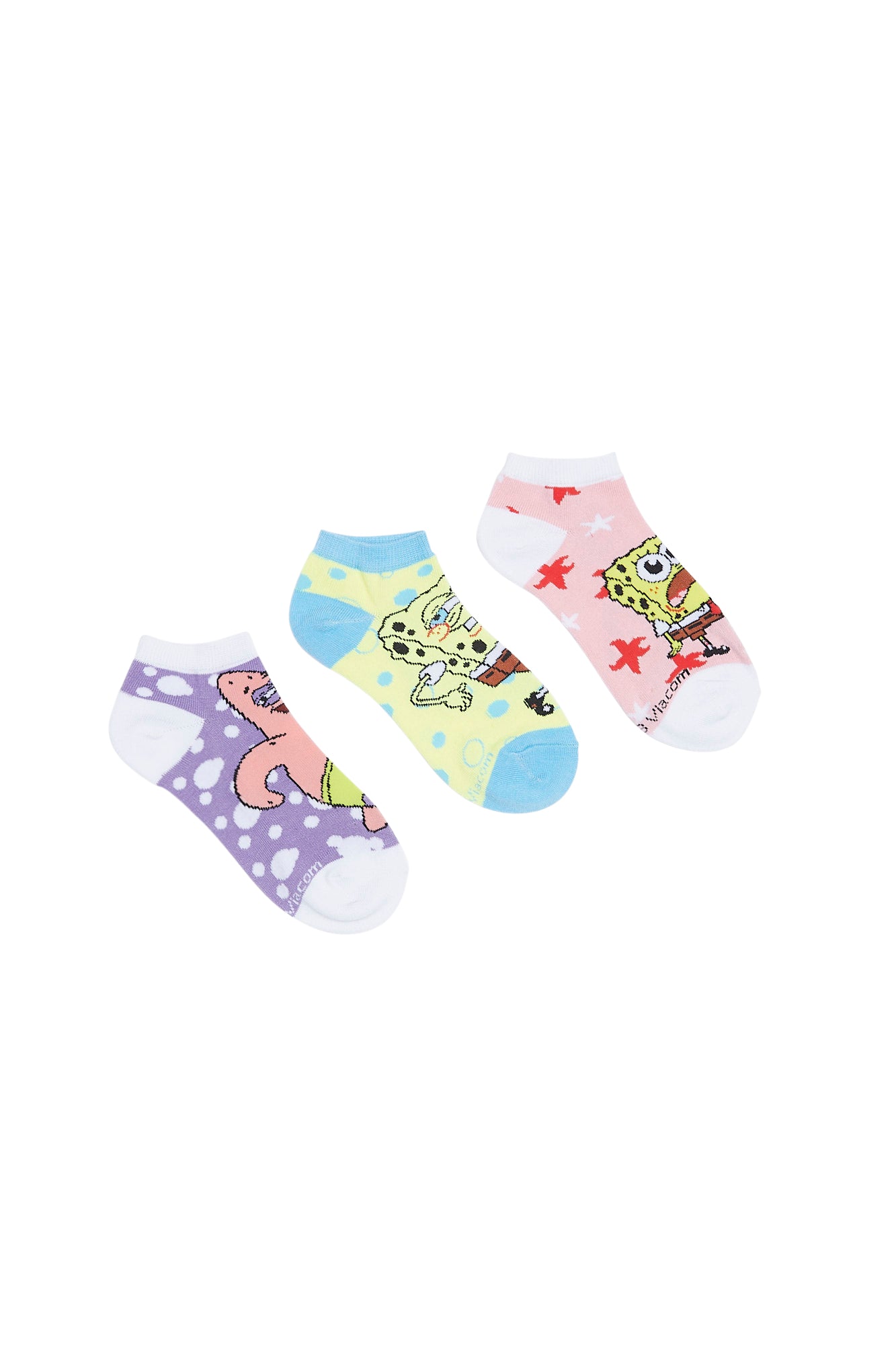 SpongeBob SquarePants Printed Ankle Socks 3-Pack – Bluenotes