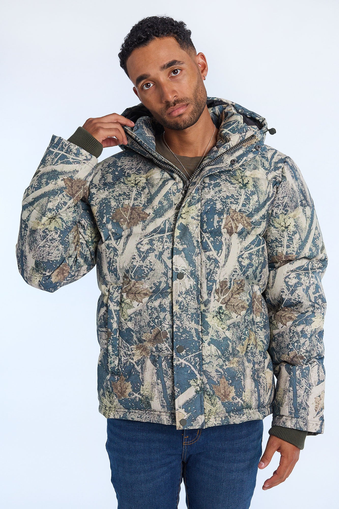 North Western Hooded Puffer Jacket – Bluenotes