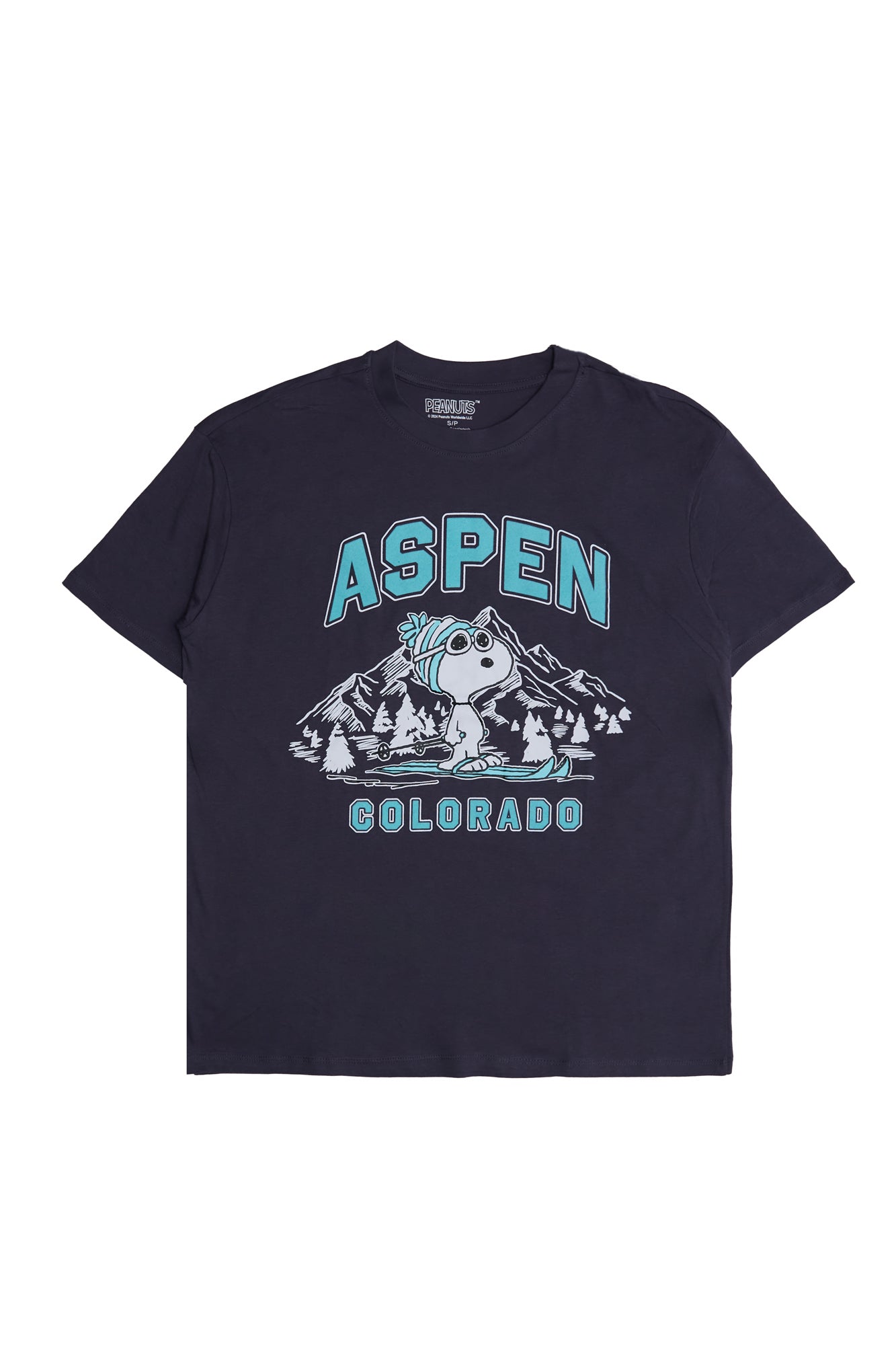 Peanuts Snoopy Aspen Colorado Graphic Flocked Relaxed Tee – Bluenotes